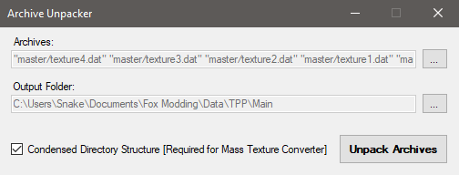 Unpacking and Organizing Game Files | MGSV Modding Wiki